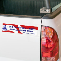 Abraham Lincoln Red White Blue Bumper Stickers | Zazzle