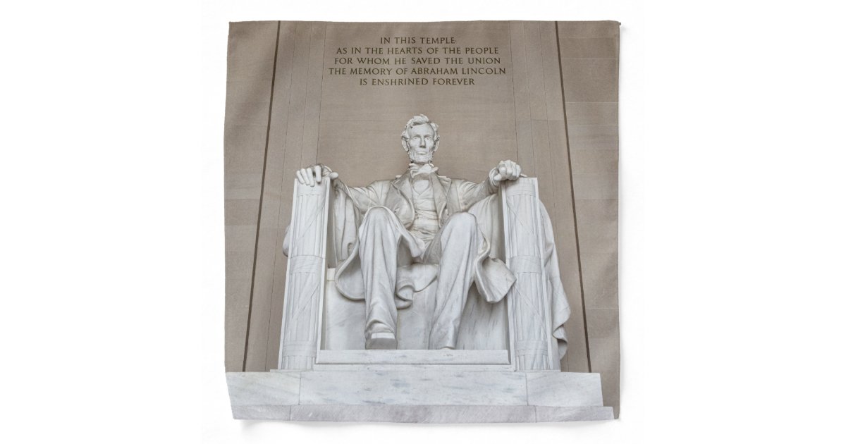 Abraham Lincoln Statue Bandana | Zazzle
