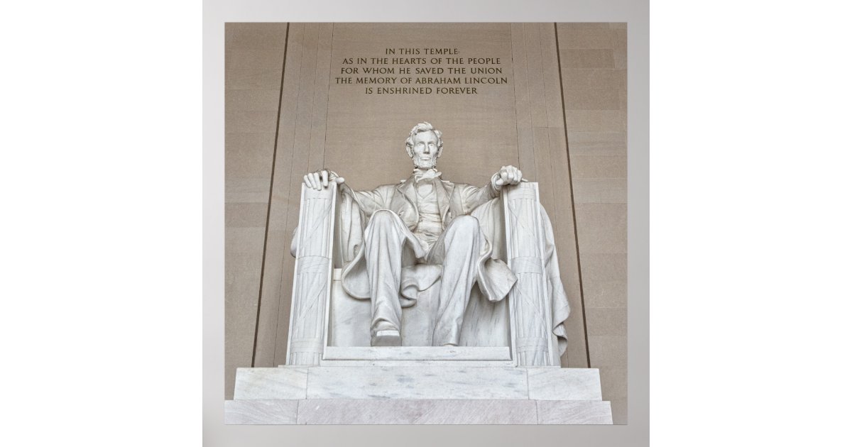 Abraham Lincoln Statue Poster | Zazzle