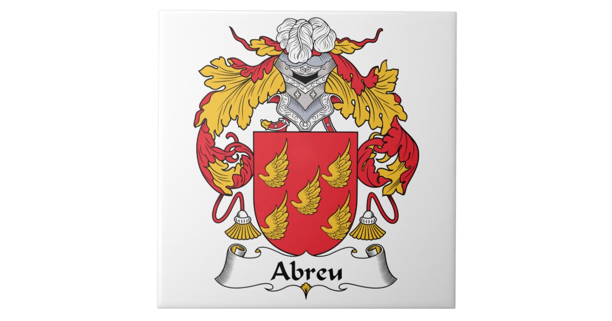 Abreu Family Crest Ceramic Tile | Zazzle