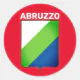Abruzzo flag (Italia) Classic Round Sticker | Zazzle