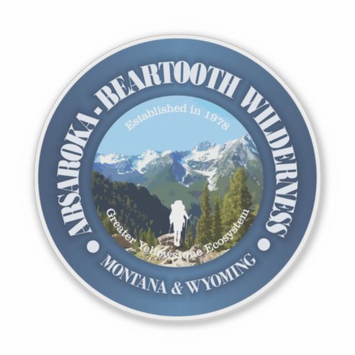 Absaroka-Beartooth Wilderness Sticker | Zazzle