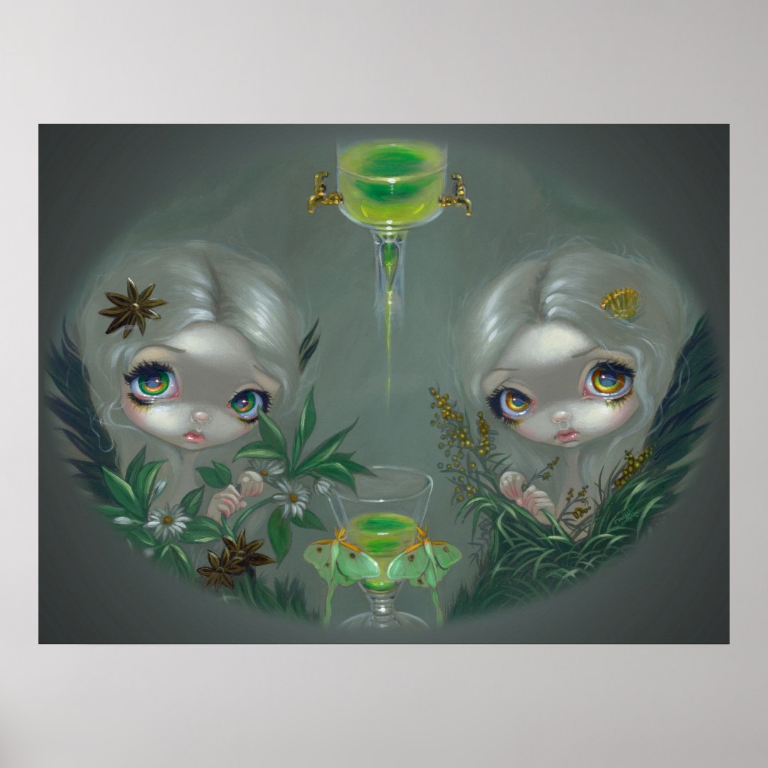 Absinthe : Anise and Artemisia ART PRINT fairy | Zazzle