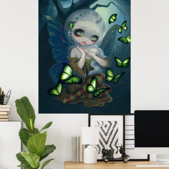 Absinthe Butterflies ART PRINT absinthe fairy art | Zazzle