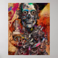 Abstract Anatomical Cyborg Poster | Zazzle