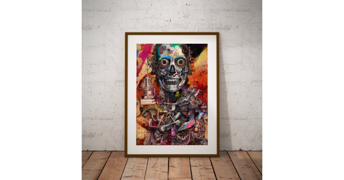 Abstract Anatomical Cyborg Poster | Zazzle