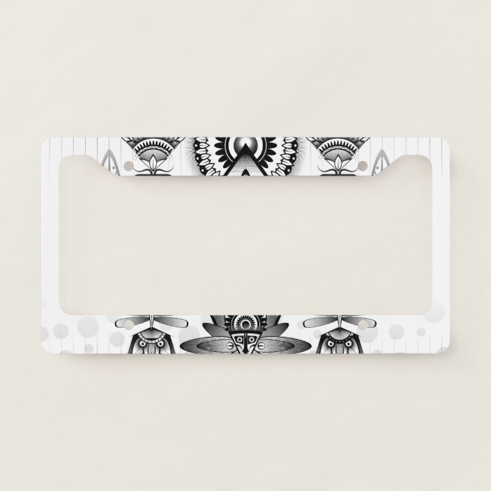 Abstract Ancient Native Indian Tribal License Plate Frame | Zazzle.com