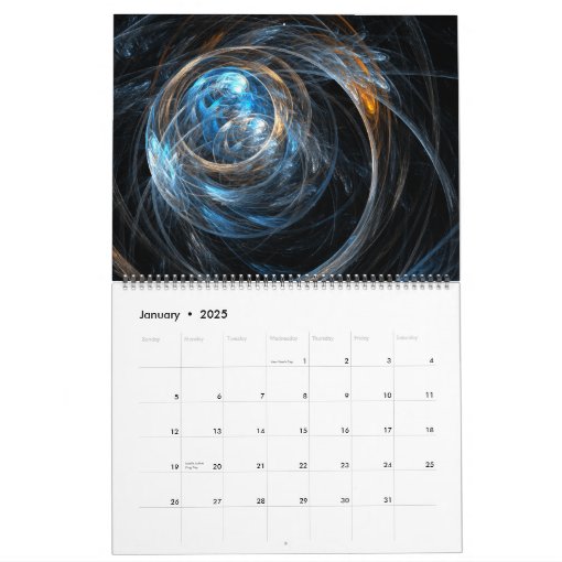 Abstract Art 2012 Fine Art Calendar (Huge) | Zazzle