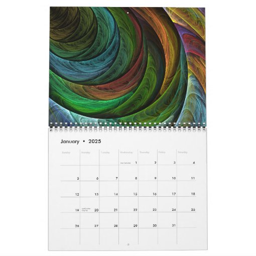 Abstract Art 2013 Fine Art Calendar (Medium) | Zazzle