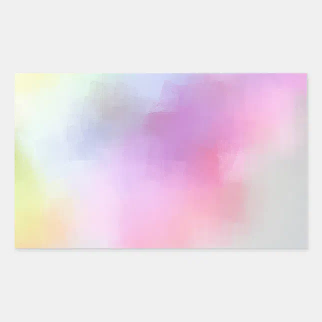 Abstract Art Blank Colorful Template Modern Rectangular Sticker | Zazzle