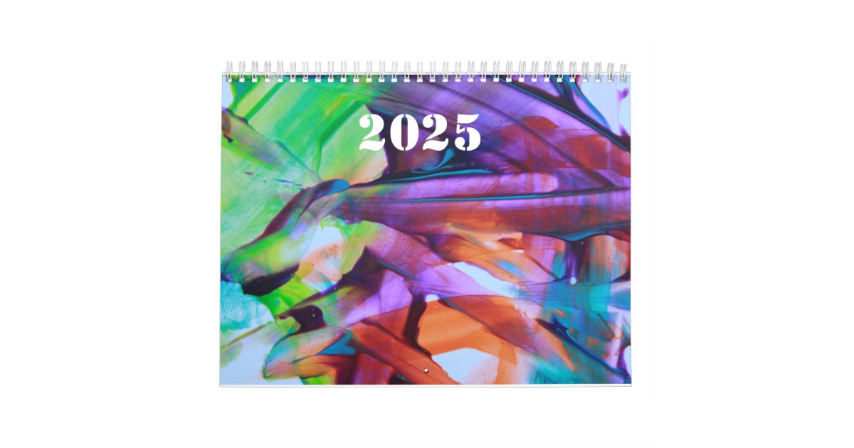 Abstract Art by "The Amazing Jace" - 2025 Calendar | Zazzle