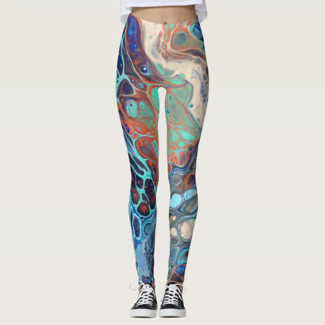 Abstract Art Leggings | Zazzle