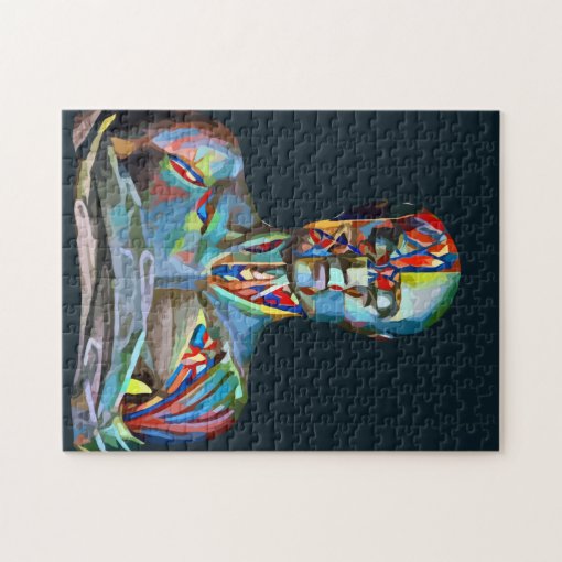Abstract Art Muscle Anatomy Man Colorful Jigsaw Puzzle | Zazzle