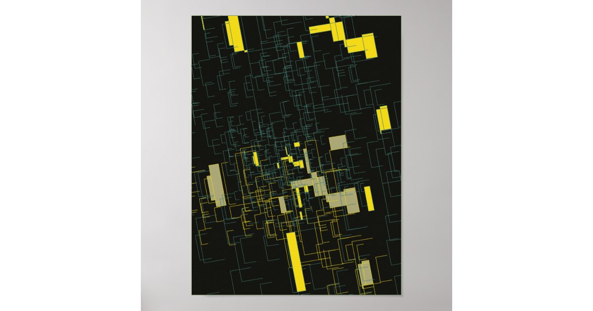 Abstract Art Poster 'C' | Zazzle