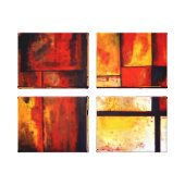 Abstract Art Quad Wrapped Canvas Set | Zazzle