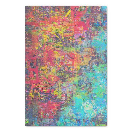 Abstract Art Tissue or Decoupage paper | Zazzle