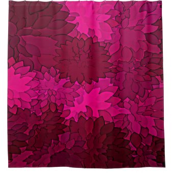 Abstract Background Dark Purple Floral Shower Curtain | Zazzle