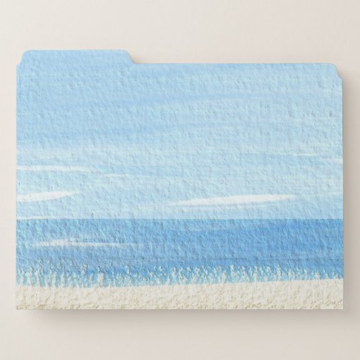Abstract Beach File Folder | Zazzle