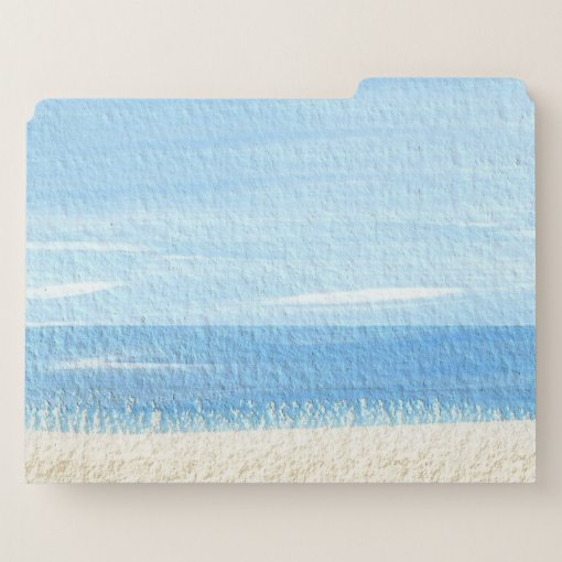Abstract Beach File Folder | Zazzle