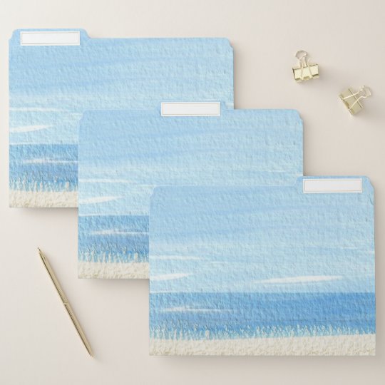 Abstract Beach File Folder | Zazzle.com