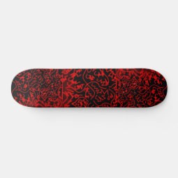 Abstract Black/Red Design #3 Skateboard | Zazzle