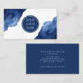 Abstract Blue Ocean Business Card | Zazzle