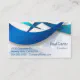 Abstract Blue Swoosh Textured Business Card | Zazzle