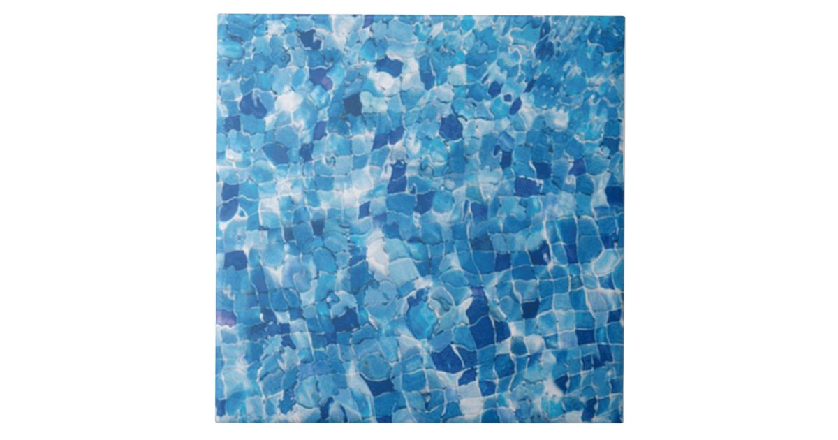 Abstract Blue Water Surface Ceramic Tile | Zazzle