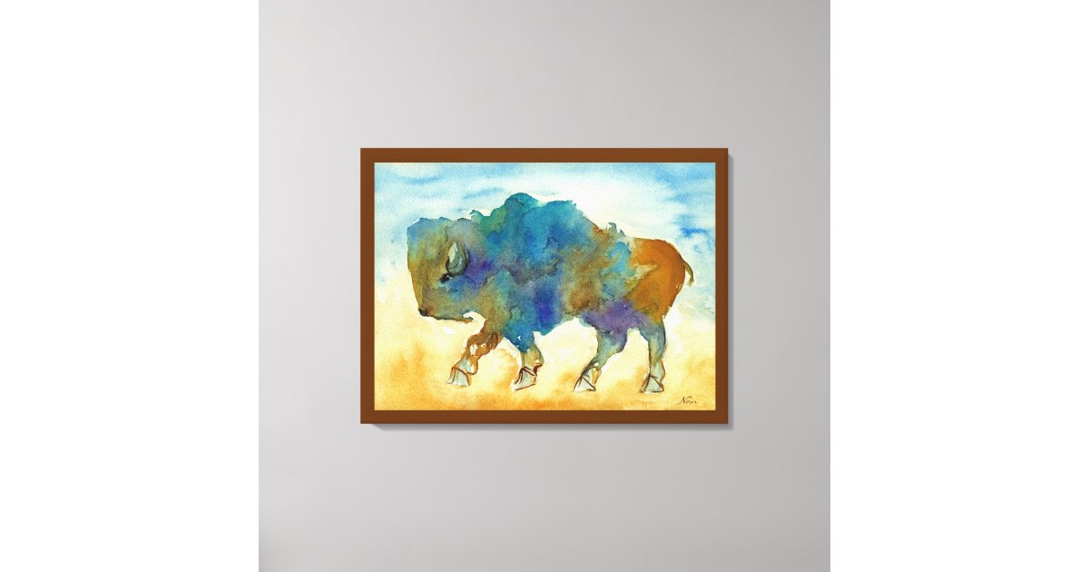 Abstract Buffalo Canvas Print | Zazzle