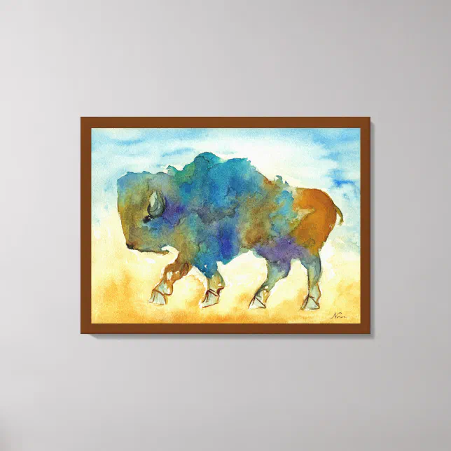 Abstract Buffalo Canvas Print | Zazzle