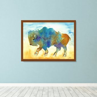 Abstract Buffalo Canvas Print | Zazzle