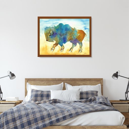 Abstract Buffalo Canvas Print | Zazzle
