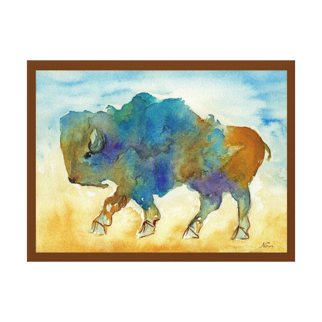 Abstract Buffalo Canvas Print | Zazzle
