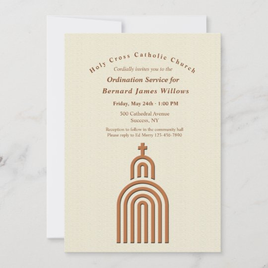 Abstract Cathedral Ordination Service Invitation | Zazzle.com