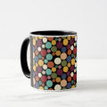 Abstract Circle Custom Message Gift Coffee Mug | Zazzle