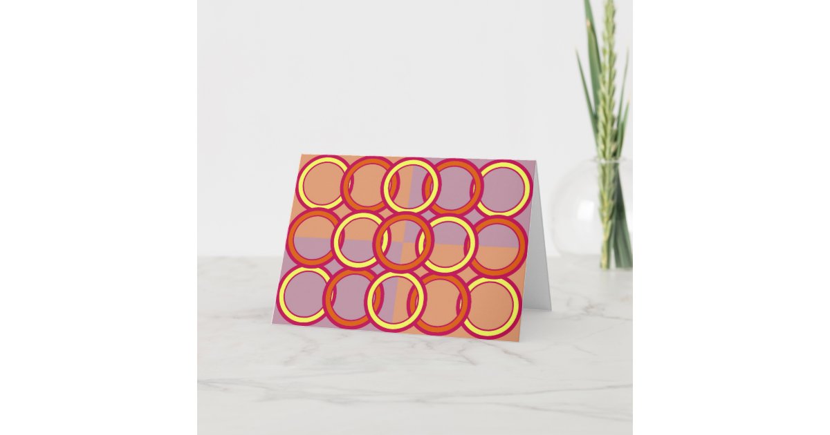 Abstract Circle Design Card | Zazzle