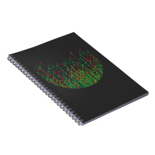 Abstract Circuit Board Binary computer scientist Notebook | Zazzle