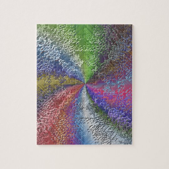 Abstract Color Swirl Jigsaw Puzzle | Zazzle.com