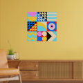 Abstract Colorful Modern Geometric Poster | Zazzle