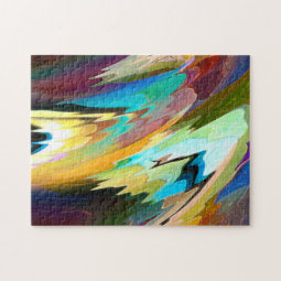 Abstract Colors Puzzle | Zazzle