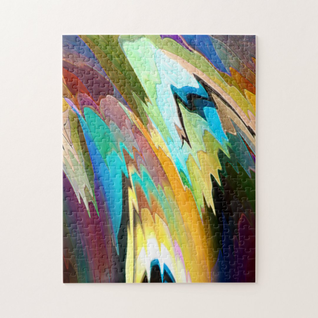 Abstract Colors Puzzle | Zazzle