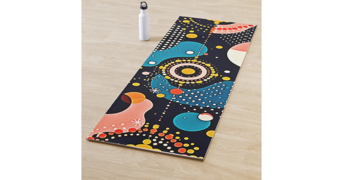Abstract Cosmic Dance Yoga Mat | Zazzle