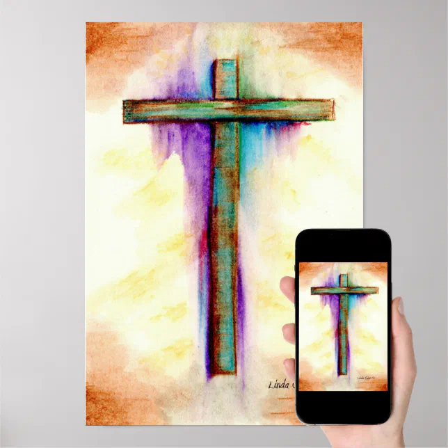 Abstract Cross Poster | Zazzle
