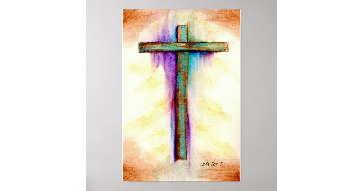 Abstract Cross Poster | Zazzle