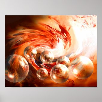 Abstract Digital Design Poster | Zazzle