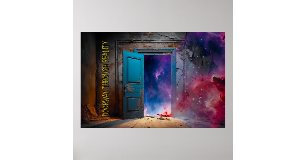 Abstract, Digital, Liminal Space Design Poster | Zazzle