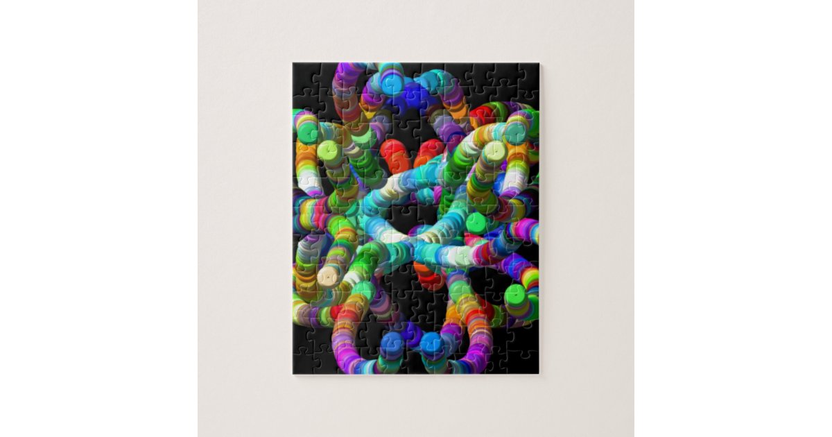 Abstract DNA Jigsaw Puzzle | Zazzle