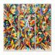 Abstract Echoes of a Gaze /3 piece 36x12 each Triptych | Zazzle