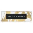 Faux Gold Abstract Name Tag | Zazzle.com