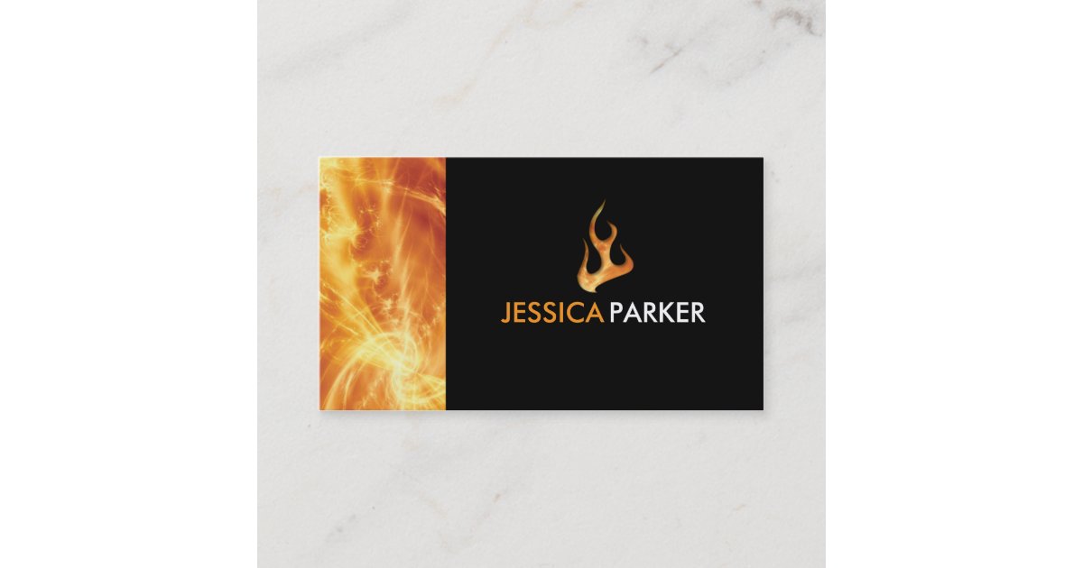 Abstract - Fire Business Card | Zazzle